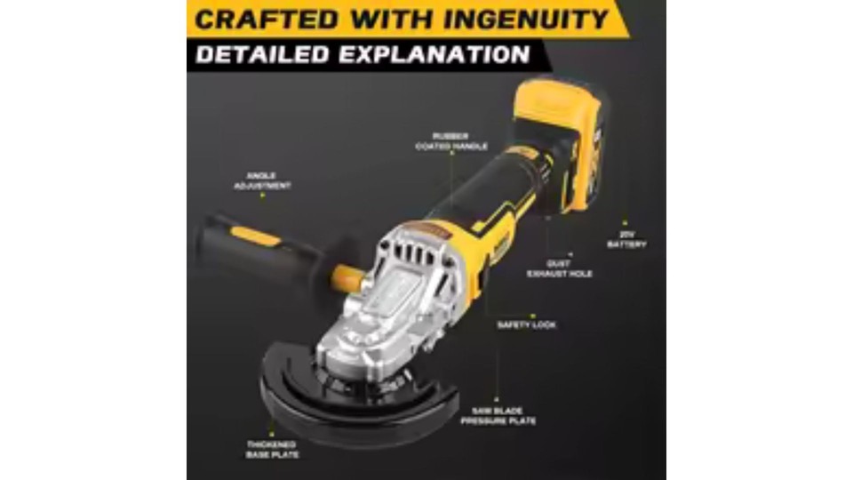 2025 DEWALT DCG405FN/NT 125mm flat head angle grinder bare machine tool ...