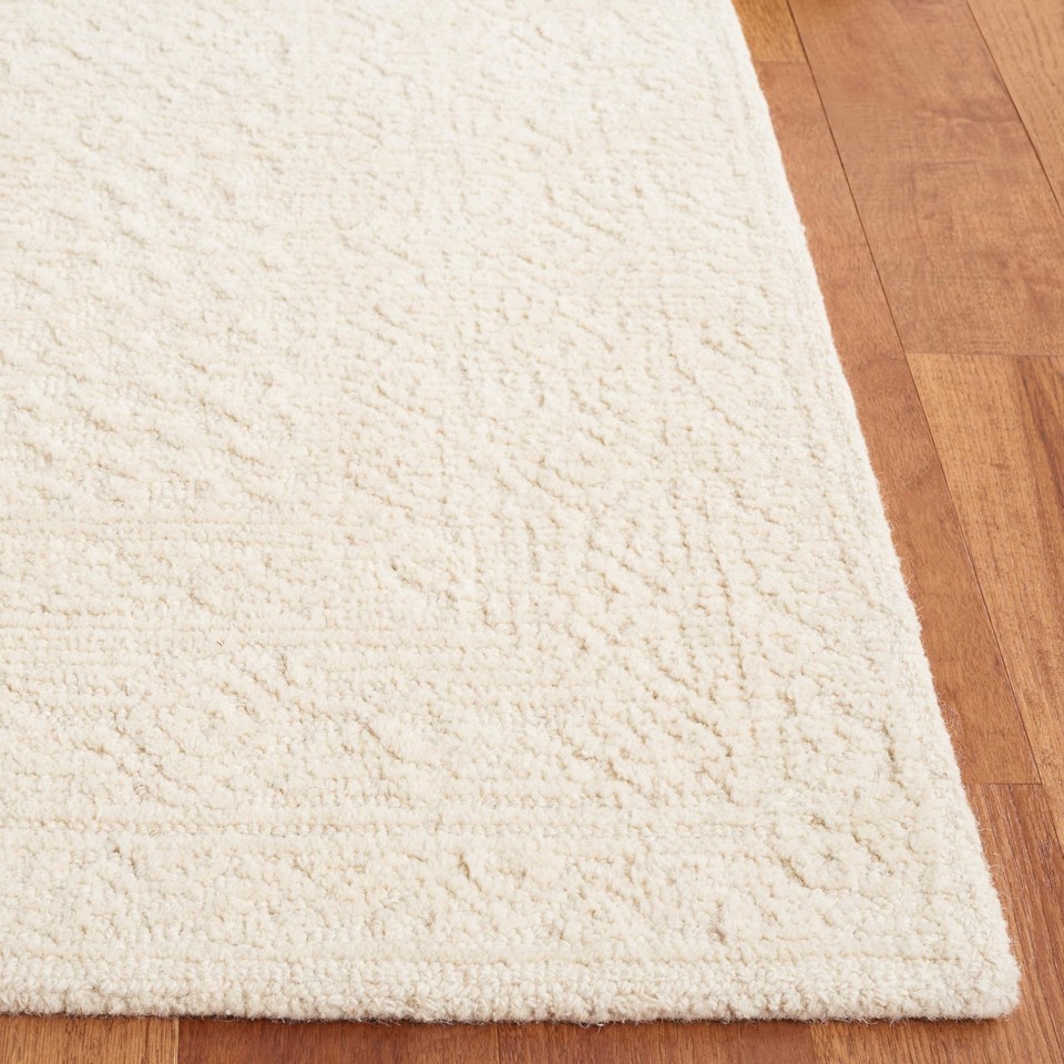Textural Collection Runner Rug - 2'3" x 8', Ivory, Geometric Design ...