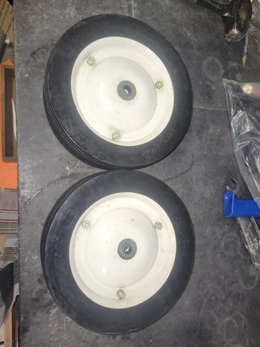 2 Firestone Lawn Mower Cart Wagon Wheel Tire & Rim 10 x 1.50W | eBay