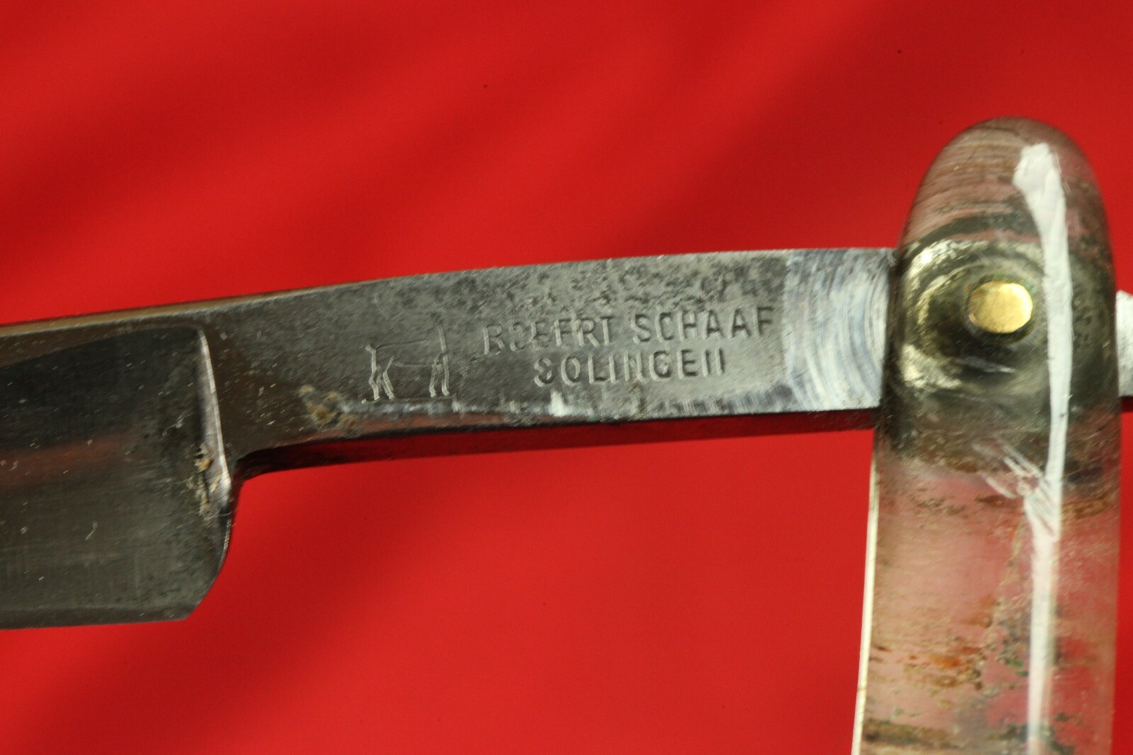 Vintage OLD Pre-War German ROBERT SCHAAF Solingen Straight razor R004 ...