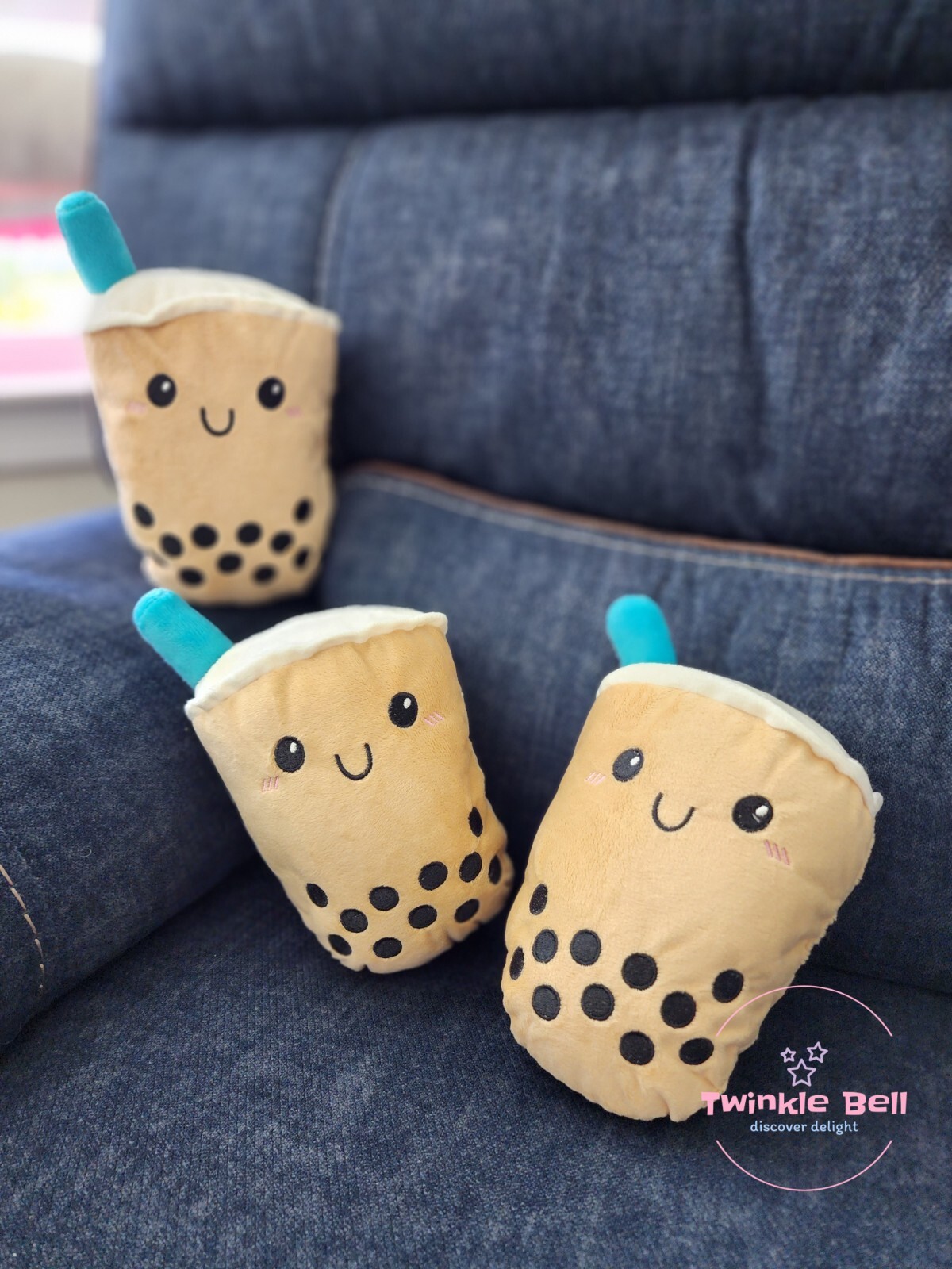 Boba Milk Tea Dog Toy- Bubble tea Plush toy - Stuffed Plush Squeaky toy ...
