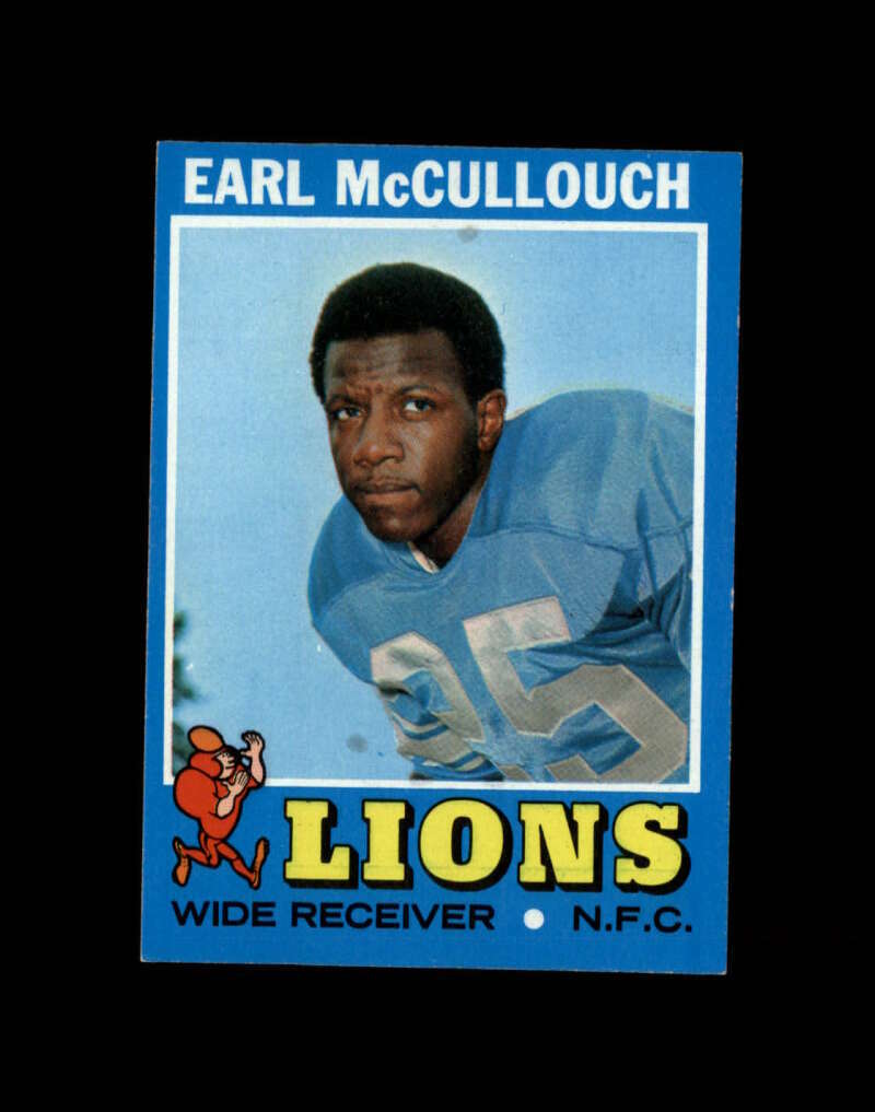 1971 Topps Football #127 Earl McCullouch STARX 6 EX/MT CS87247 | eBay