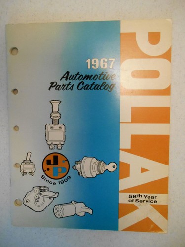 Vintage Old Original 1967 Pollak Switches Other Parts Catalog Book 1A ...