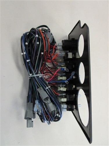 GAUGE / TOGGLE / BREAKER SWITCH PANEL W/ USB PORT GRAY 10 3/4" X 7 1/4 ...