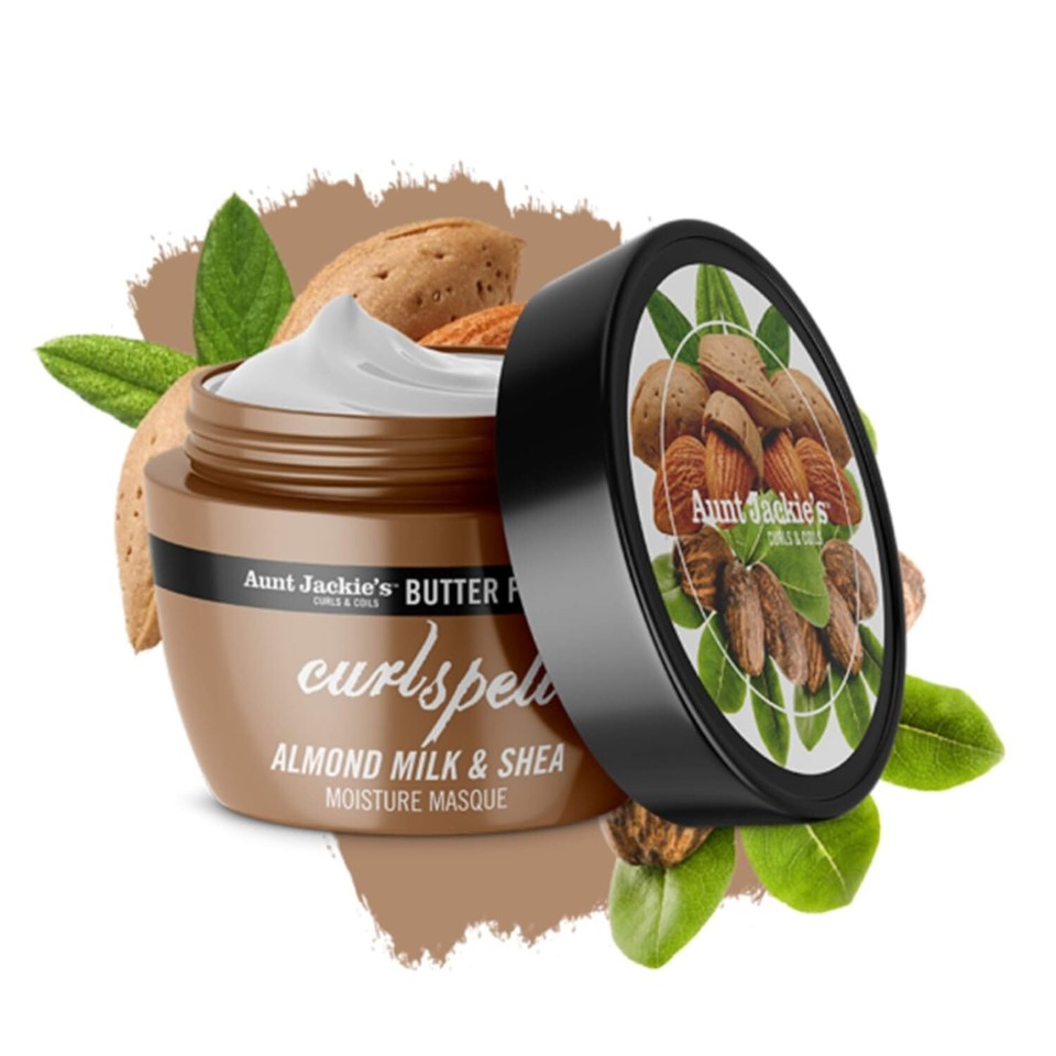 Aunt Jackie's Curl Spell Moisture Masque 8oz Butter Fusions Almond Milk ...