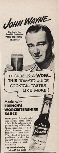 1944 John Wayne THe Fighting Seabees Movie Promo Frenchs Worcestershire ...