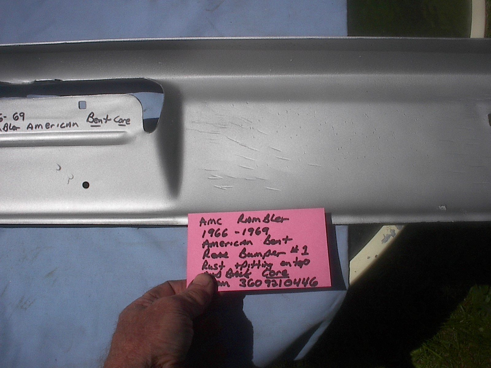 Amc 1967-1968-1969 american includes sc rambler rear bumper core | eBay