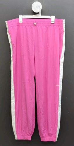 Victoria Secret Pink Logo Sweatpants Tech Woven Jogger Pants XXL Pink ...
