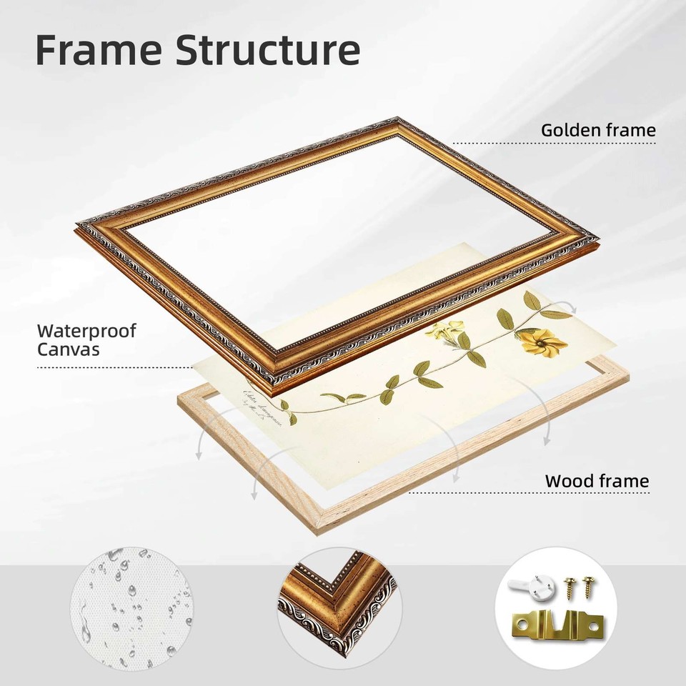 Botanical wall art, Yellow flower oil painting reproduction canvas ...