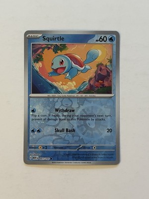 007/165 Squirtle Pokémon 151 Costco Promo Reverse Rev Cosmos Holo NM F ...