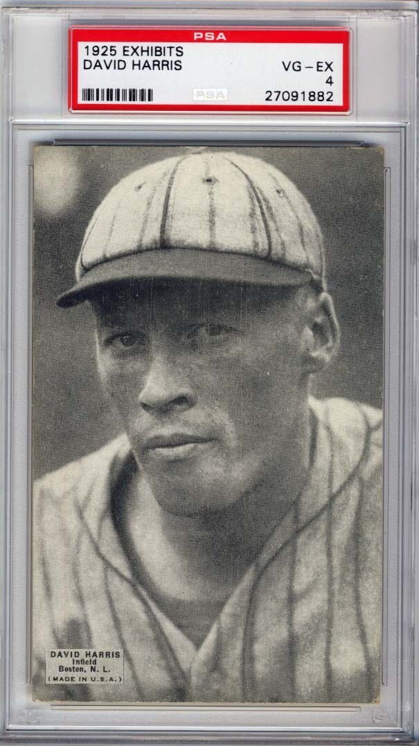 1925 Exhibits, David Harris, Boston Braves, PSA4, Only 1 Higher - Rare ...