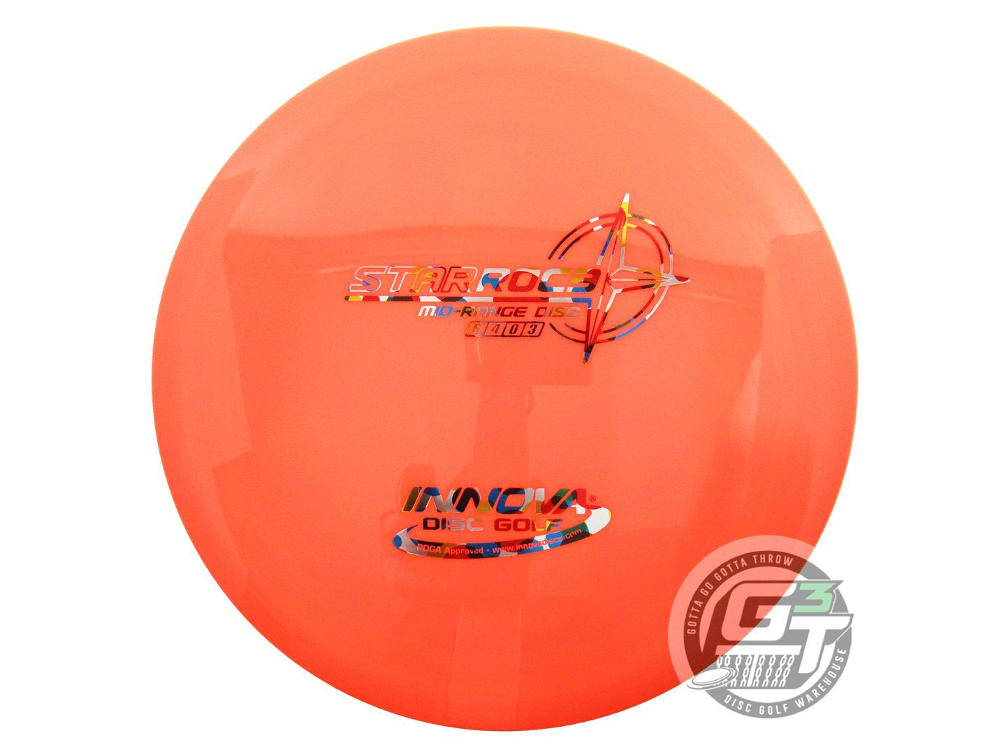 NEW Innova Star Roc3 171g Orange Wonder Bread Foil Midrange Golf Disc ...