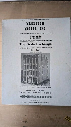 Magnuson Models THE GRAIN EXCHANGE Building Kit #M-504, HO Scale ...