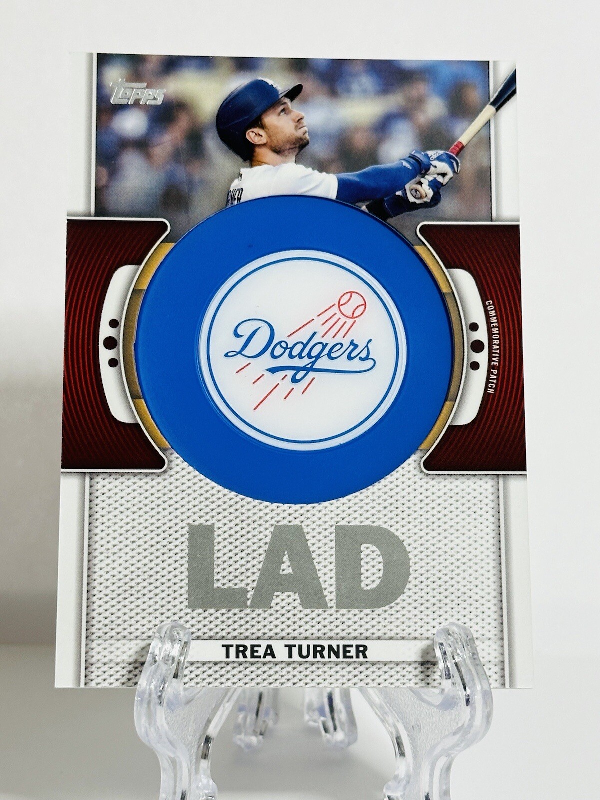 2023 Topps Series 1 Trea Turner Commemorative Team Logo Patch Relic # ...