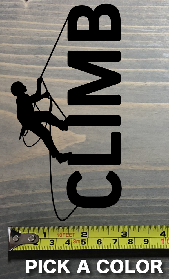 Rock Climbing Sticker Decal Hiking 14er 5.5" Petzl Climb Mountains ...