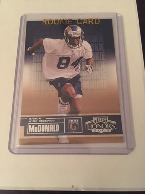 2003 Playoff Honors Sam McDonald /550 RC St. Louis Rams #119 | eBay