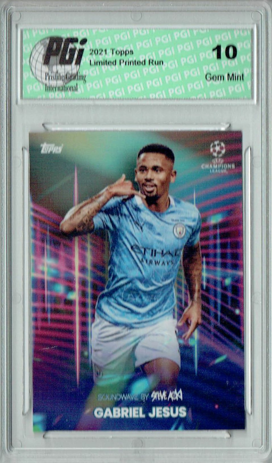 2020-21 Topps Football Festival by Steve Aoki - Gabriel Jesus for sale ...