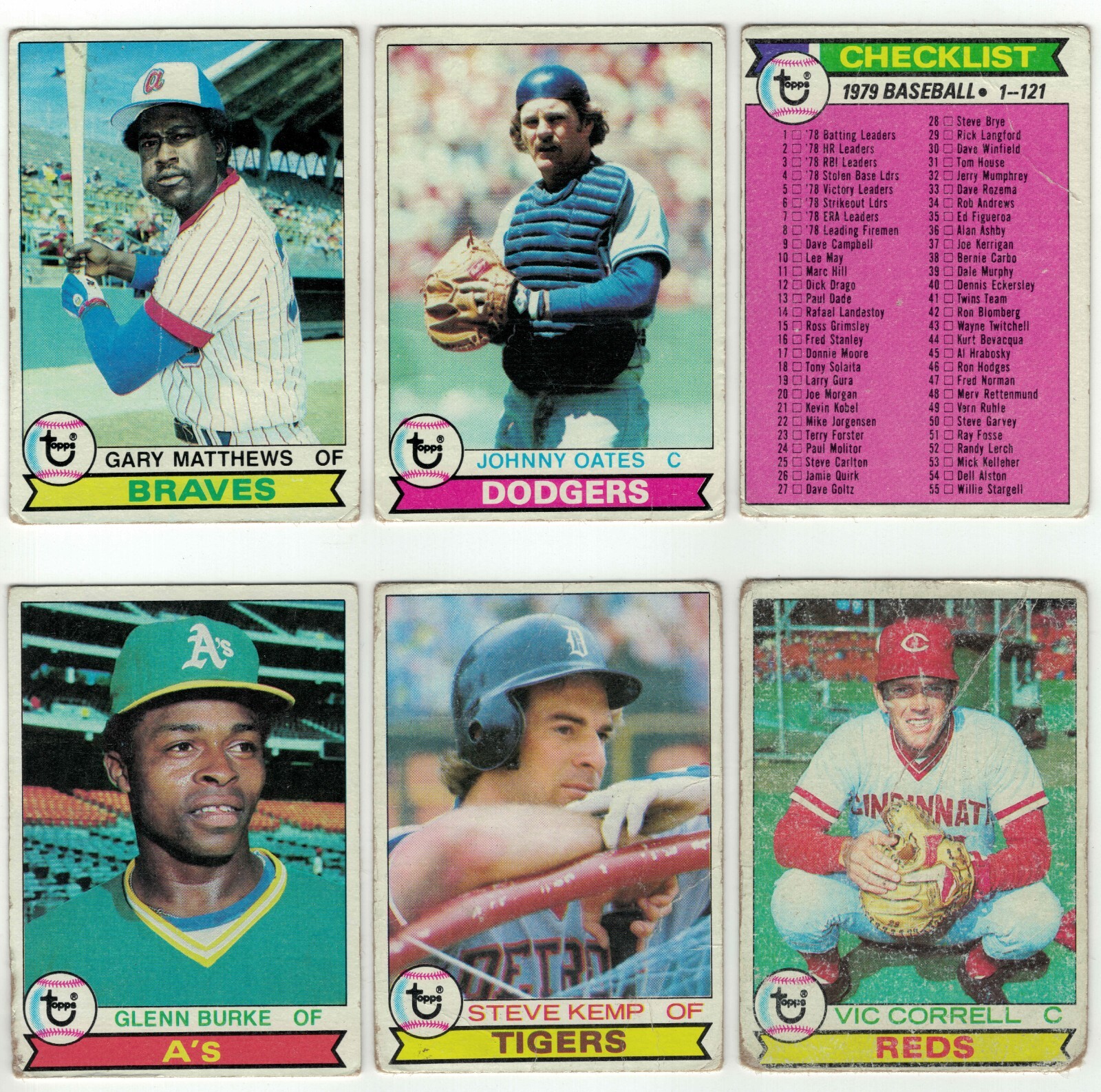 Vintage 1979 Baseball Card Singles Lot of 15 Checklist All-Time Record ...