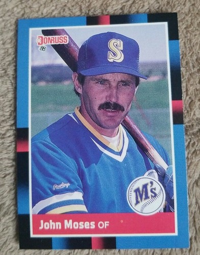 1988 Donruss Seattle Mariners Baseball Card #440 John Moses | eBay