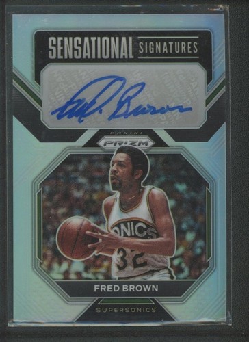 2022-23 FRED BROWN AUTO PANINI PRIZM SENSATIONAL SIGNATURES SILVER ...