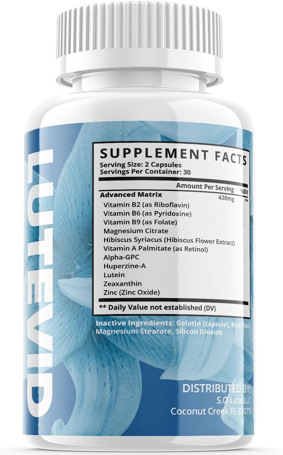 5 Pack- Lutevid Vision Supplement Pills, Lutevid Support Healthy Vision ...