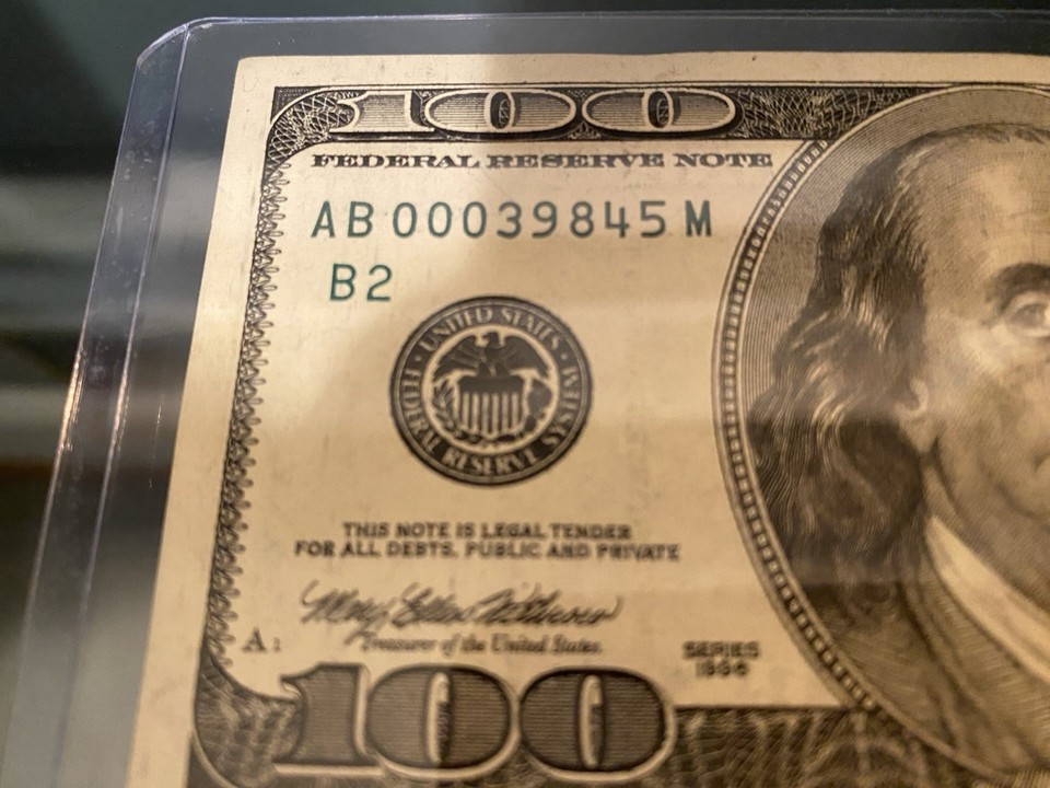 Rare Crisp Uncirculated 1996 $100 Bill Note Low Serial Number | eBay