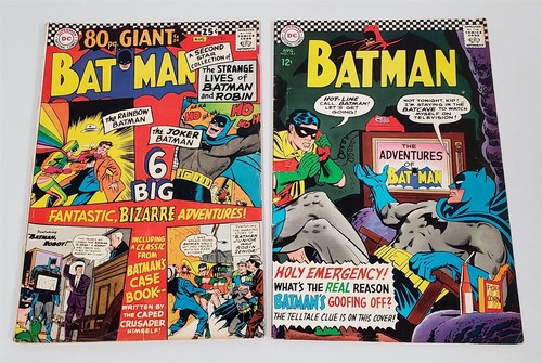 Z-306 VINTAGE 1966 SET OF (2) DC COMICS BATMAN LOT! | eBay
