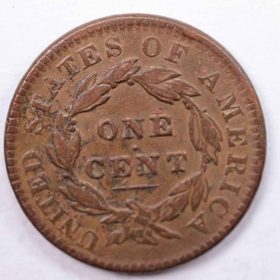 1834 Matron Head., Large Cent., Very Fine+., Circulated Coin., Store ...
