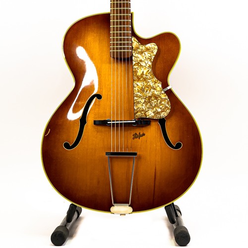 Vintage 60’s Hofner 455 w/ 2-Tone Burst, Big Maple Tone, Striking MOP ...