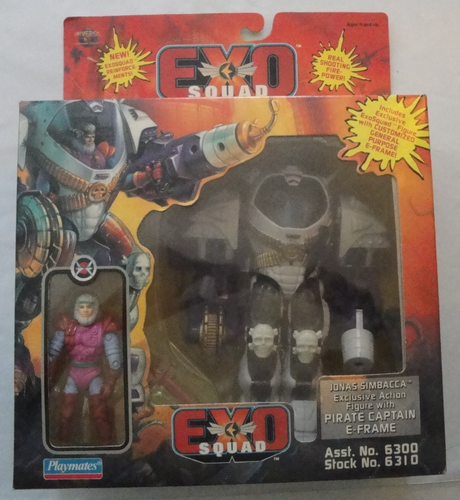 NIB! PLAYMATES EXO SQUAD JONAS SIMBACCA PIRATE CAPTAIN E- FRAME 1995 | eBay