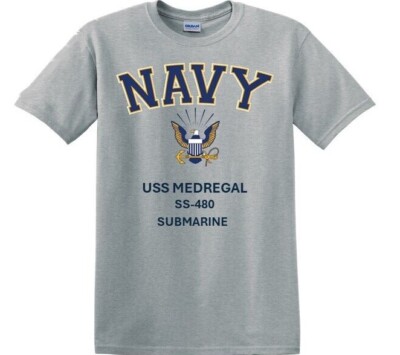 USS MEDREGAL SS-480* SUBMARINE*NAVY EAGLE*SHIRT. OFFICIALLY LICENSED | eBay