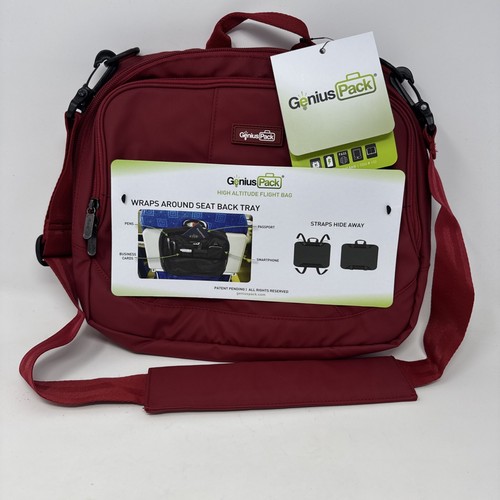 Genius Pack High Altitude Flight Bag Travel Crossbody-Red-New with Tags ...