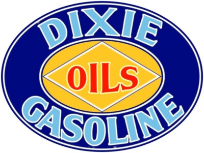 Dixie Oils & Gasoline NEW Sign 14" Wide Diecut USA Steel | eBay