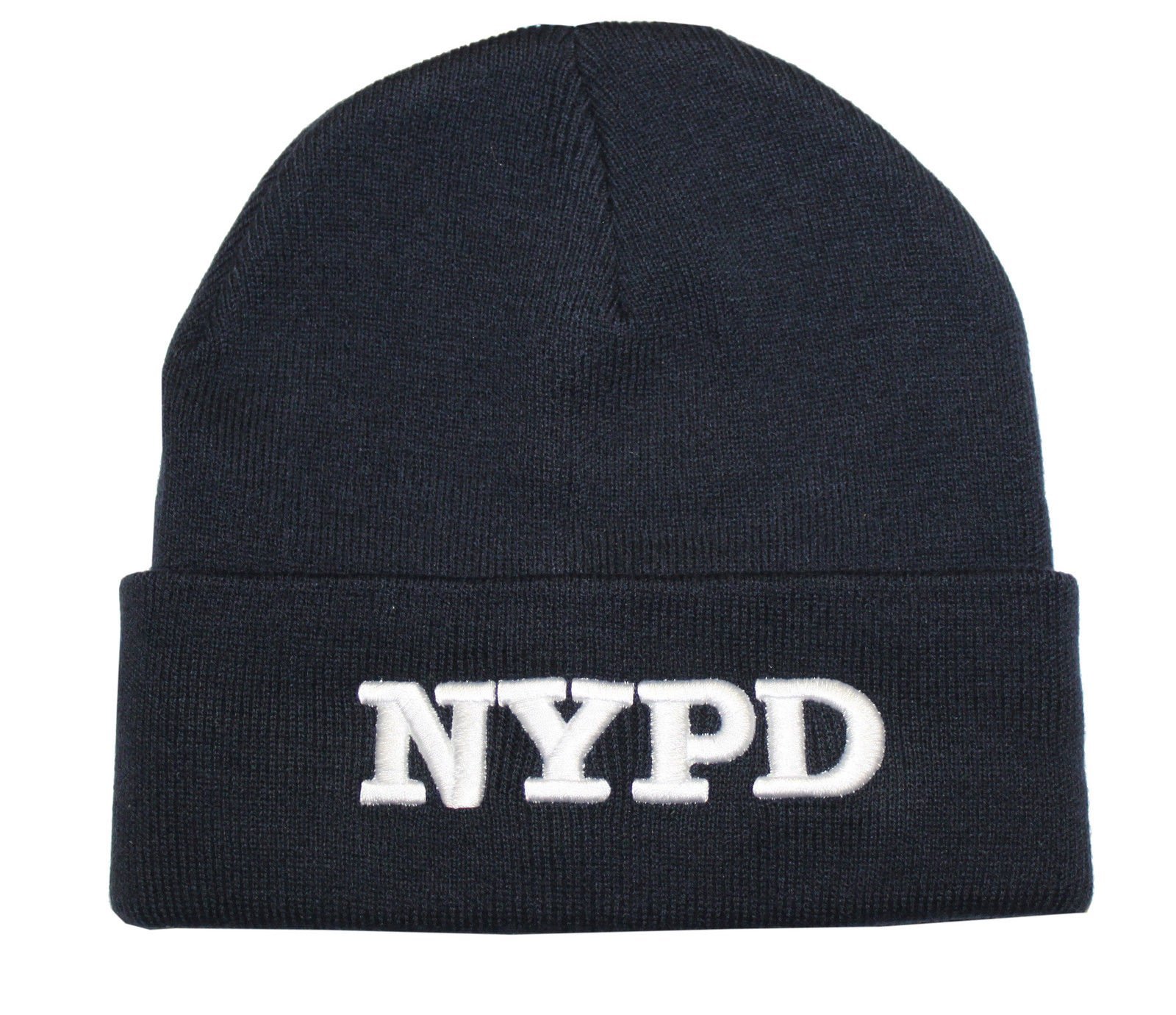 NYPD WINTER BEANIE KNIT CAP HAT NEW YORK OFFICIAL LICENSED EMBROIDERED ...