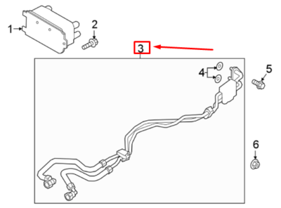 LAND ROVER DISCOVERY V L462 Oil Cooler Hose Assembly LR144587 NEW ...