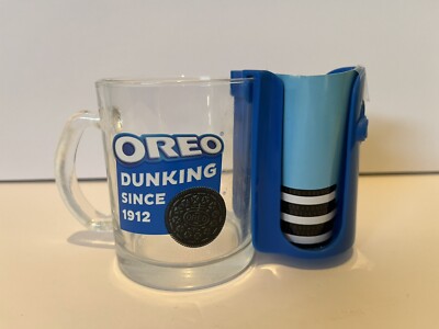 Oreo Dunking Glass Handled Mug with Removable Cookie Holder Frankford ...