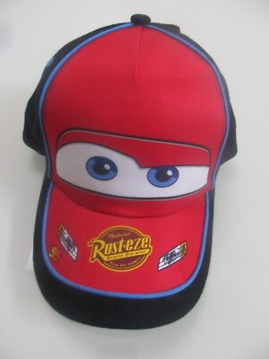 NWT Disney Cars Boys Black Baseball Cap Lightning Mcqueen 95 Hat 53cm ...