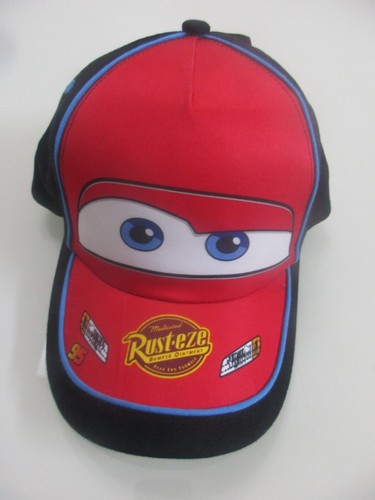 NWT Disney Cars Boys Black Baseball Cap Lightning Mcqueen 95 Hat 53cm ...