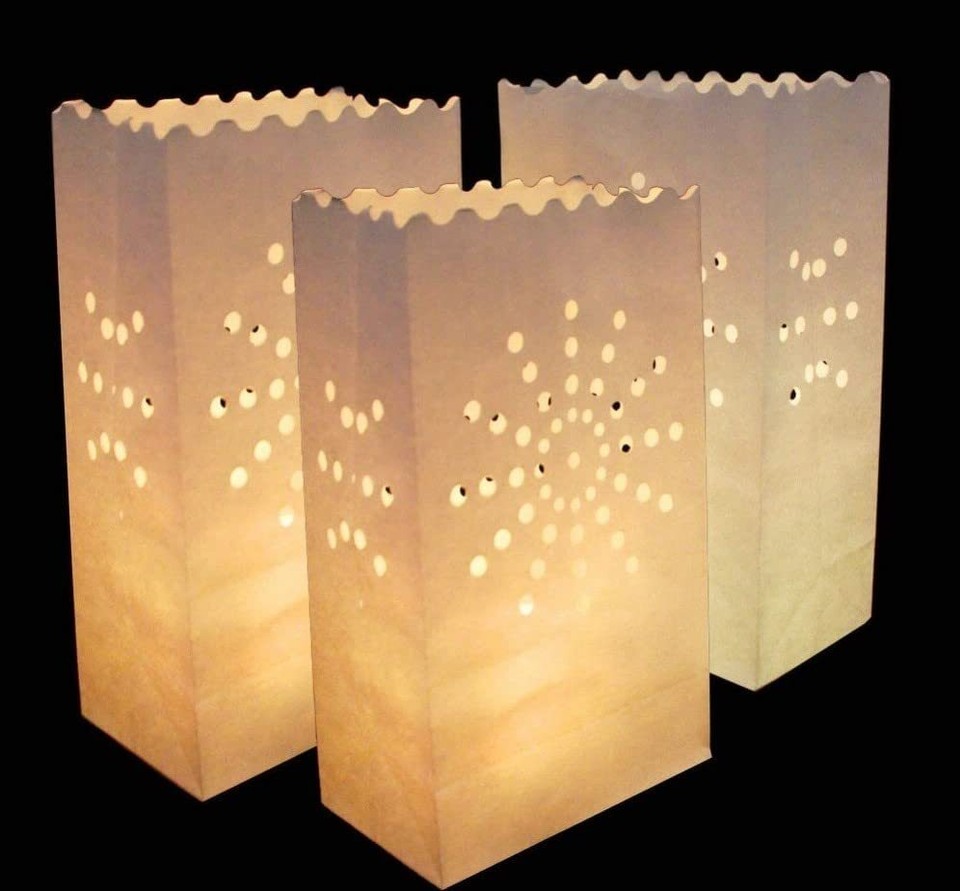 10XLuminary Paper Candle Bag Lantern Valentine Birthday Wedding Party ...