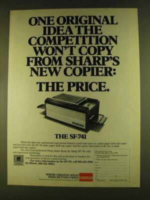 1980 Sharp SF-741 Copier Ad - Original Idea | eBay