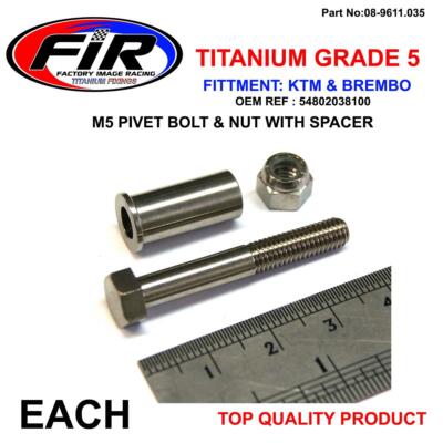 TITANIUM GR5 CLUTCH LEVER PIVOT BOLT KIT KTM, BREMBO 54802038100 2006>2019 | eBay