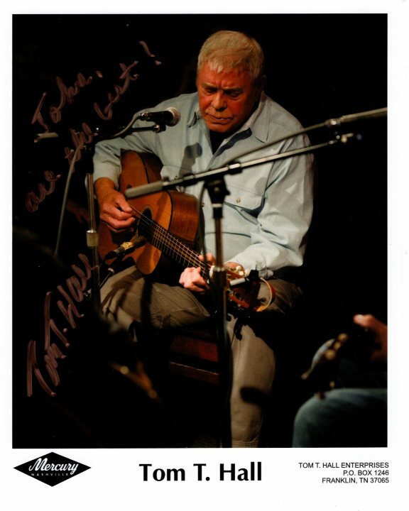 TOM T. HALL Autographed Signed 8x10 Photograph - To John | eBay