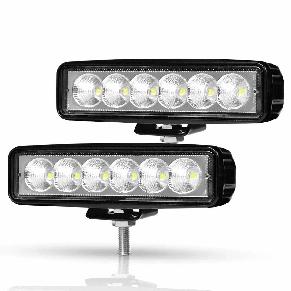 4x 6inch 18W LED Work Light Bar Flood Fog Lamp Offroad SUV ATV Driving ...