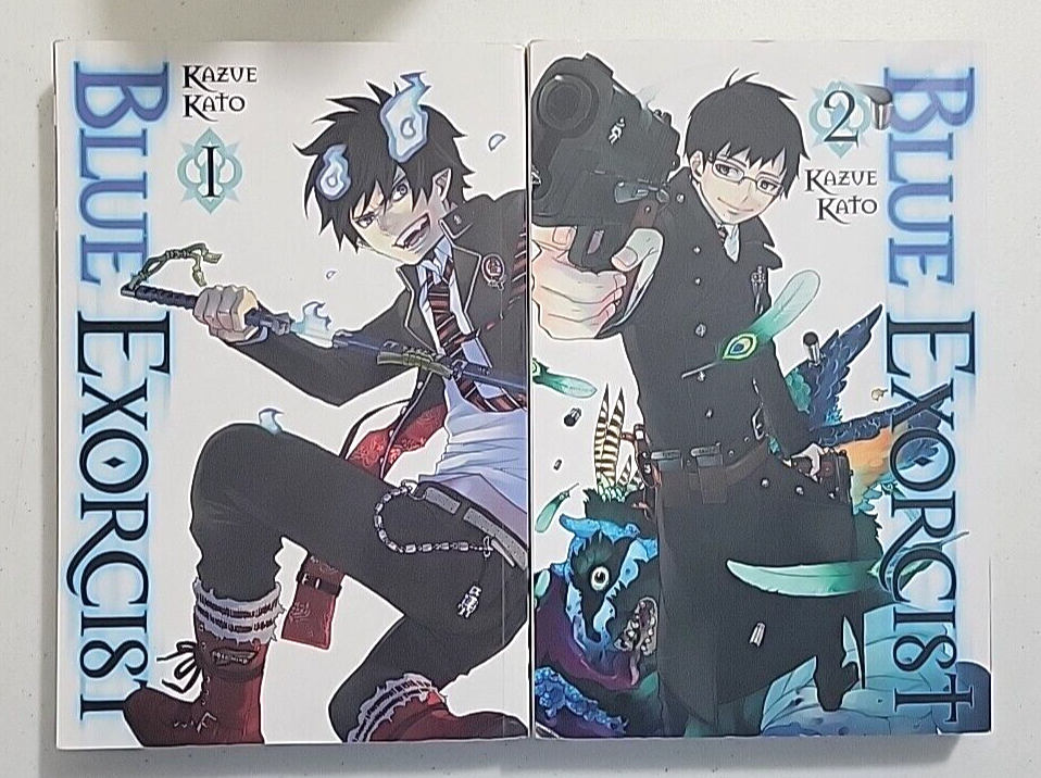 Blue Exorcist Manga Books Volume 1 & 2 Viz Media | eBay