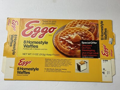 Vintage 1979 Kellogg’s EGGO Frozen Waffles Box Stranger Things | eBay