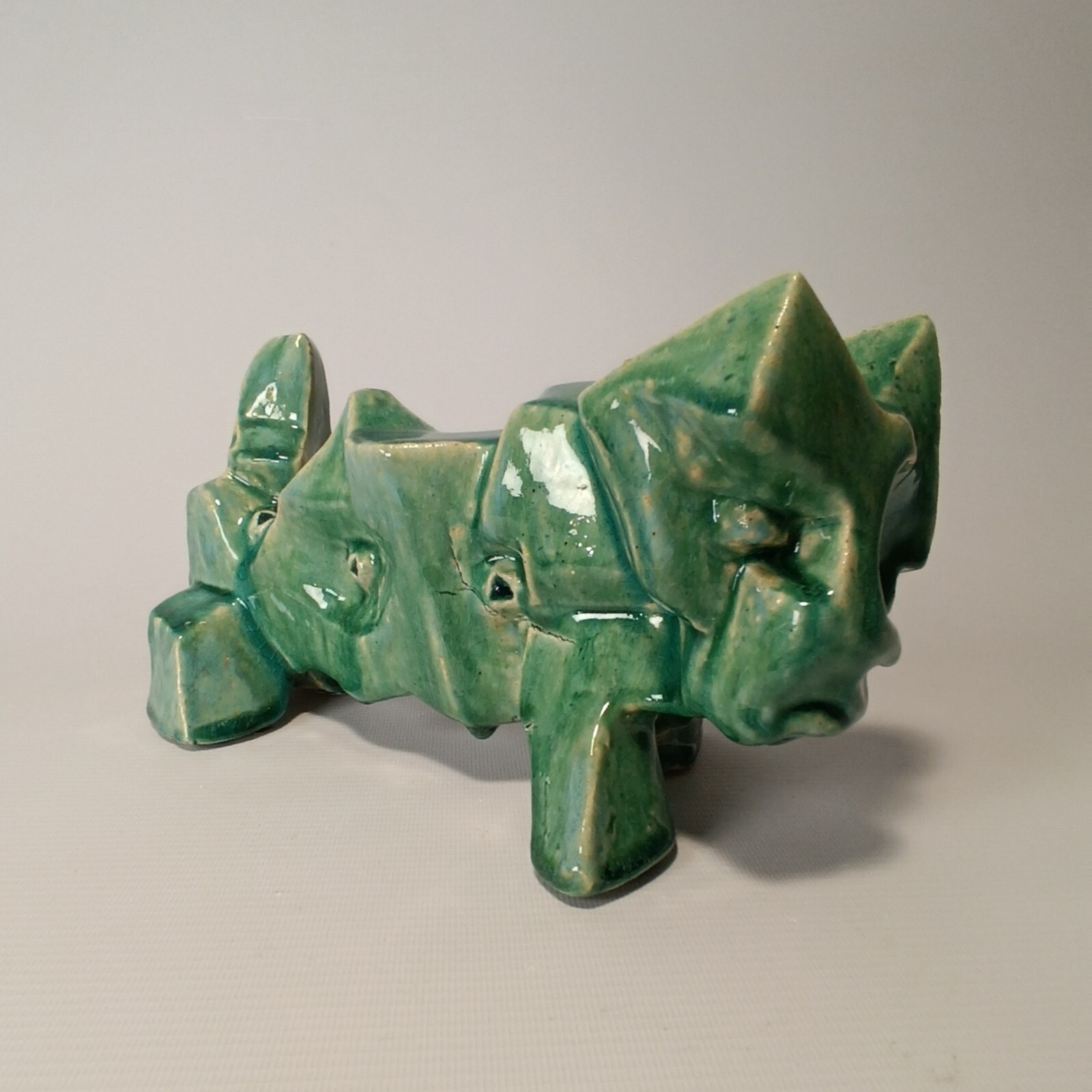 Abstract Ceramic Cat Sculpture. Cat statue. Handmade Art Statue. | eBay