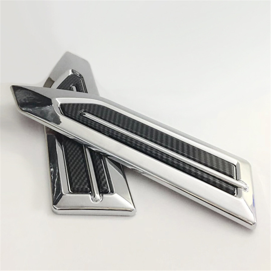 Car Side Air Flow Vent Shark Grilles Fender Stickers Door Wing Cover ...
