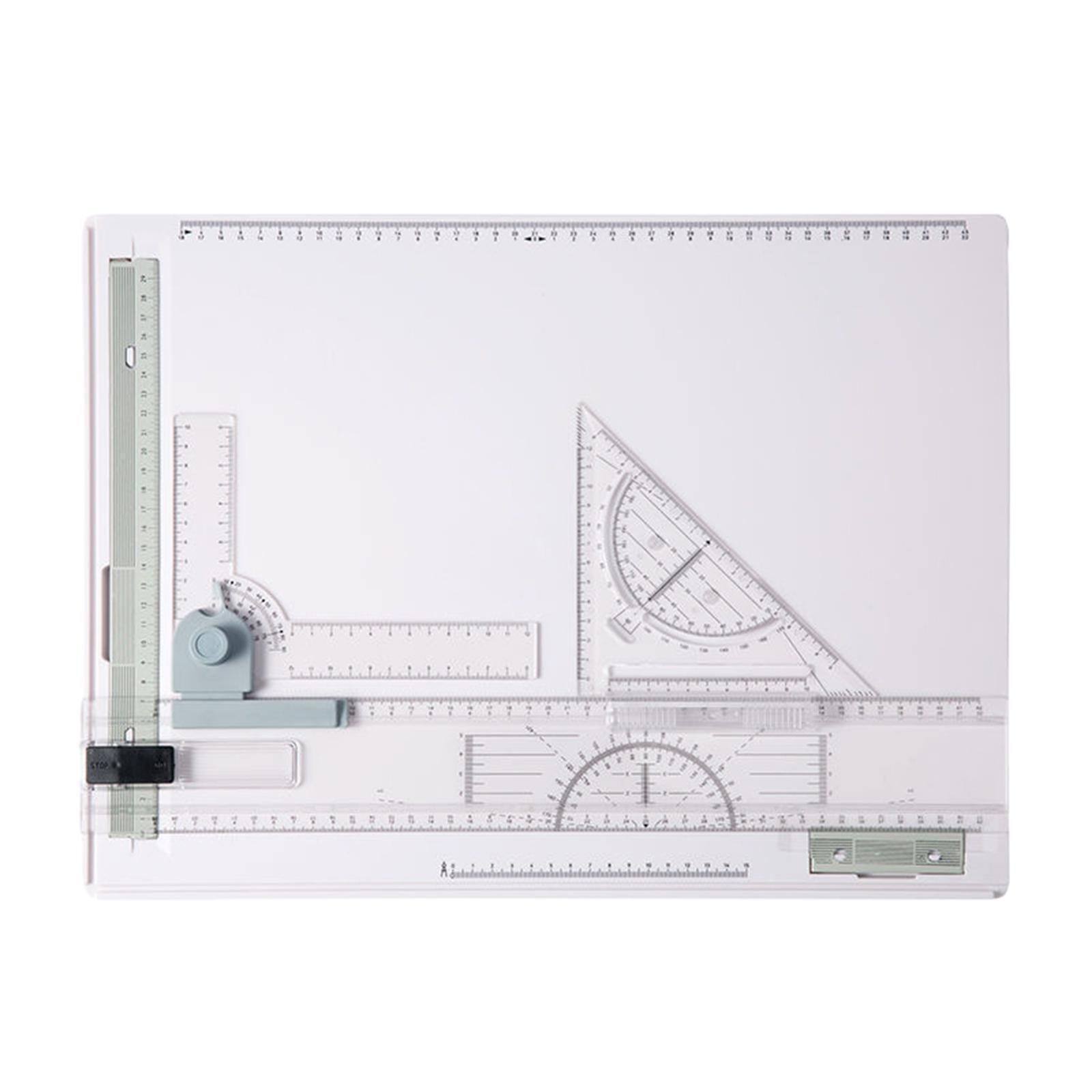 A3 Drawing Board Portable Drawing Board Table Sliding Ruler Metric ...