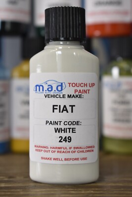 Fiat White Banchisa Code 249 Touch Up Kit Repair Kit Paint With Brush ...