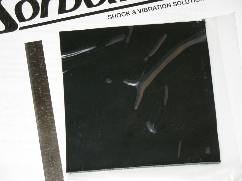 SORBOTHANE SHEET 4X4x1/8" 100mmx100mmx3.2mm VIBRATION ISO RUBBER PAD ...